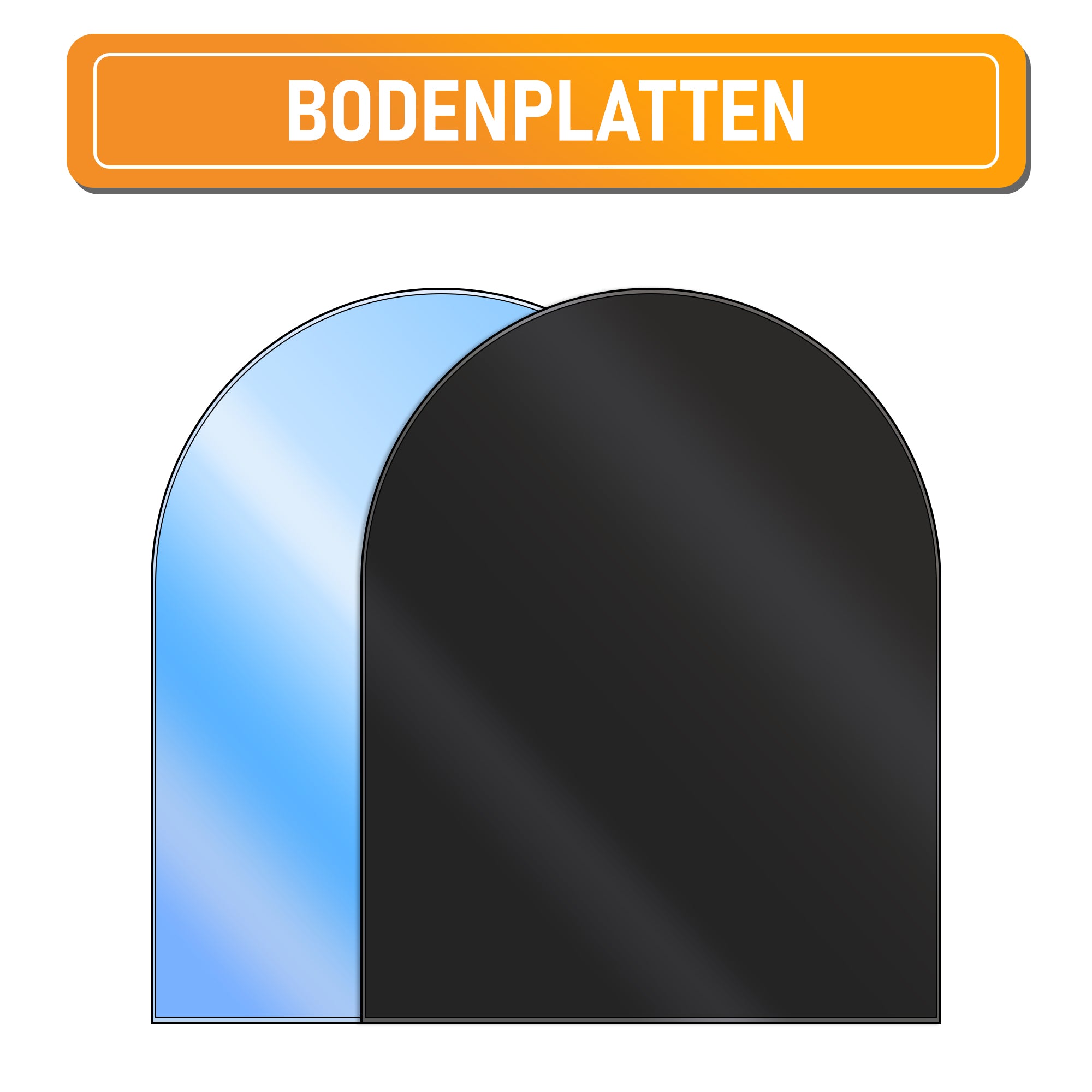 Spark Protection Plates Glass/Steel